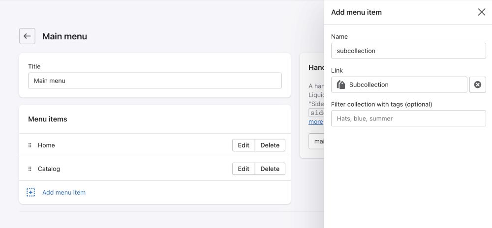 How to add Sub-Collection in Shopify: Step-by-step Guide | TinyIMG