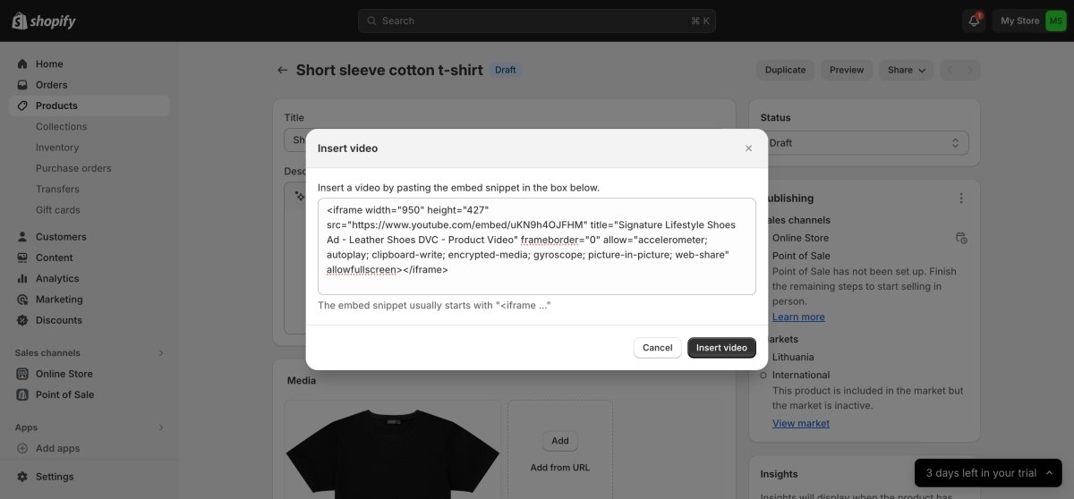 How to add videos to Shopify product pages (4 methods)