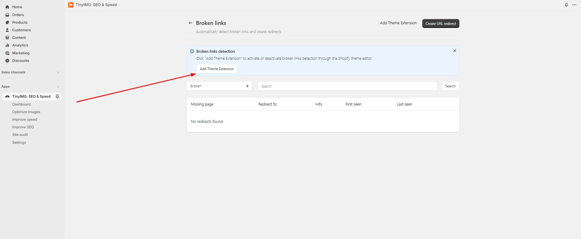 How to Fix Shopify 404 Errors with TinyIMG app in 2024