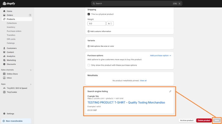 Shopify Meta Descriptions and Titles: How to Write them? | TinyIMG