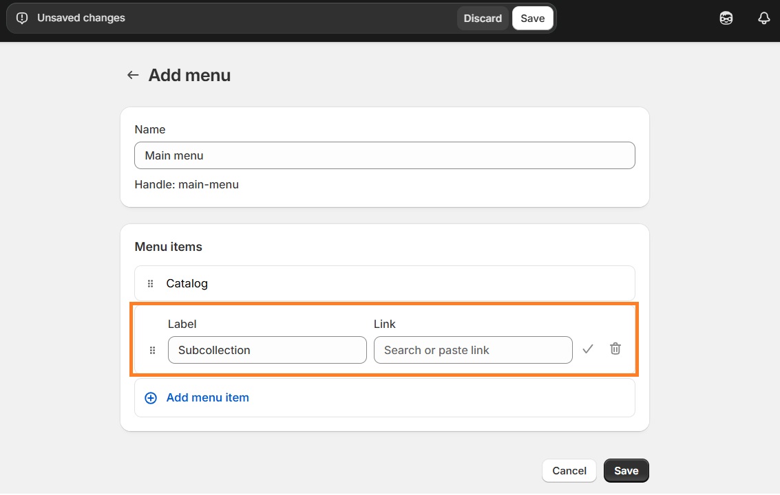 How to add Sub-Collection in Shopify: Step-by-step Guide | TinyIMG